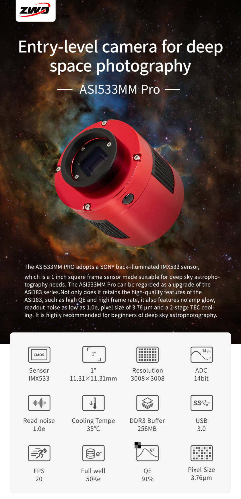 ASI533 Pro Series - Discovery Astrophotography with ZWO ASTRO