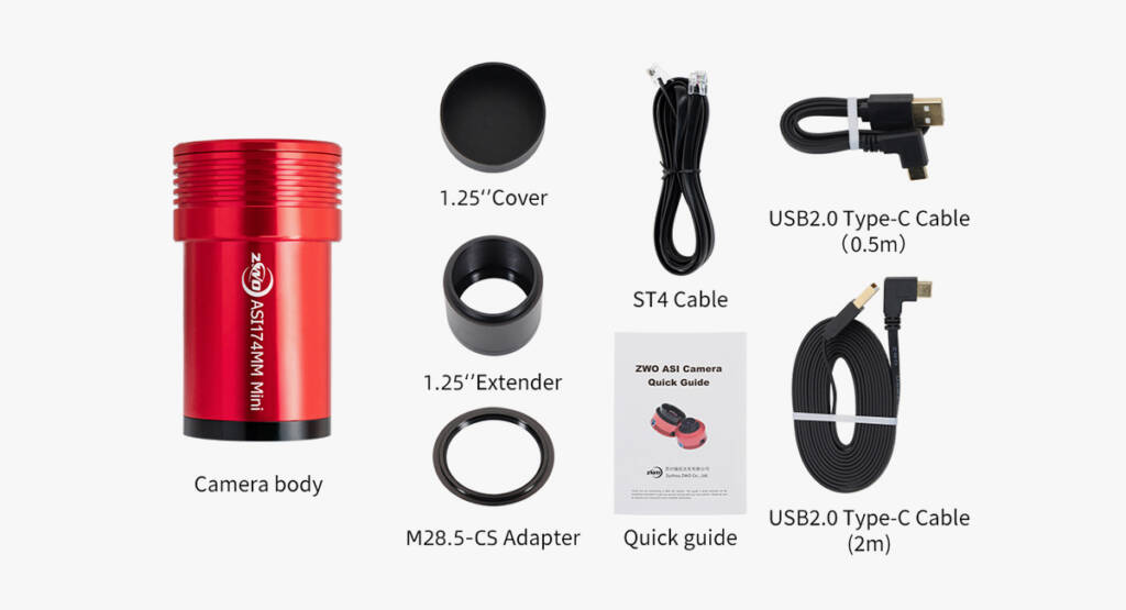 ZWO ASI120MM MINI [MONO] Guide Camera for Astrophotography - Astro Dog ...