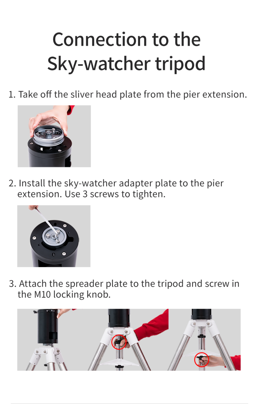 Pier Extension for Mount - Discovery Astrophotography with ZWO ASTRO