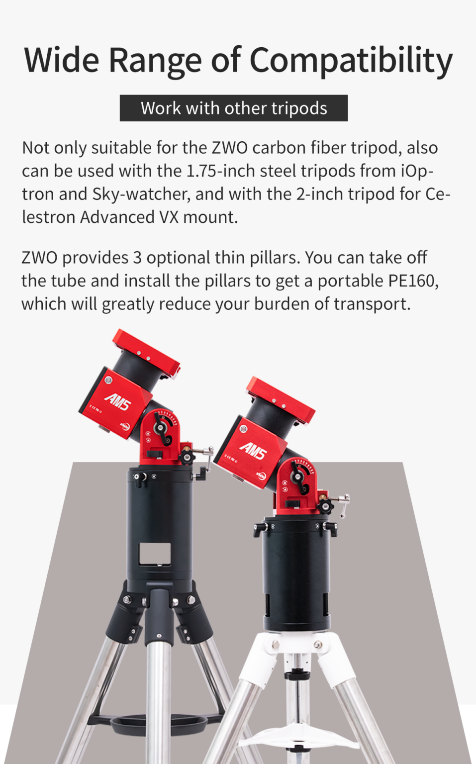 Pier Extension for Mount - Discovery Astrophotography with ZWO ASTRO