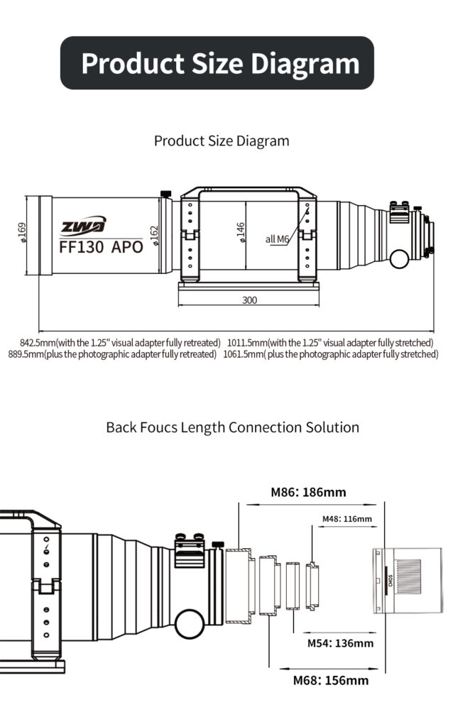 FF130-APO Astronomical Telescope - Discovery Astrophotography with ZWO ...