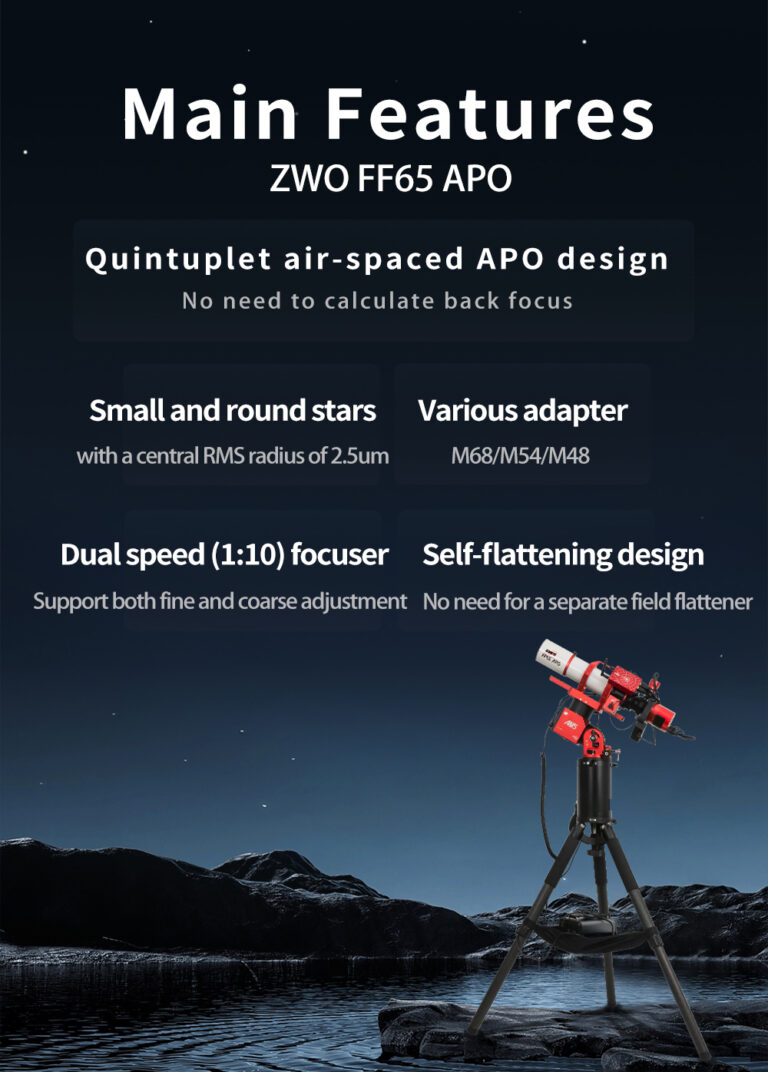 FF65-APO Astronomical Telescope - ZWO Official Store | Make ...