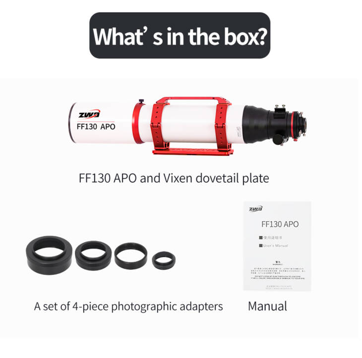 FF130-APO Astronomical Telescope - Discovery Astrophotography with ZWO ...