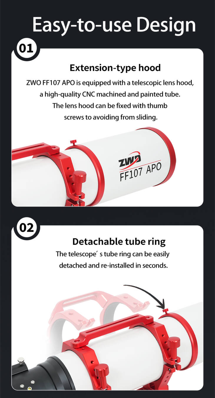 FF107-APO Astronomical Telescope - Discovery Astrophotography with ZWO ...