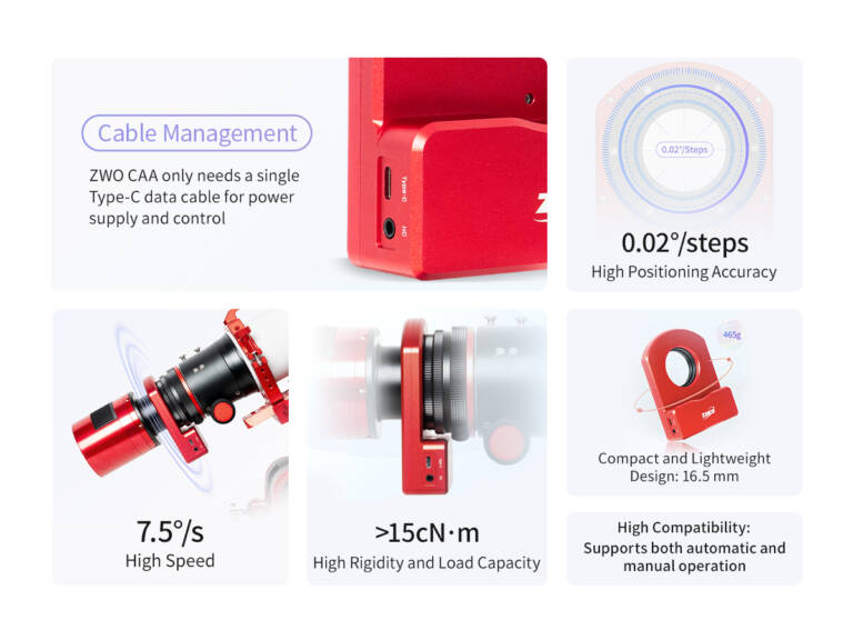 ZWO CAA The Camera Angle Adjuster/CAA-M42 Adapter - Discovery ...